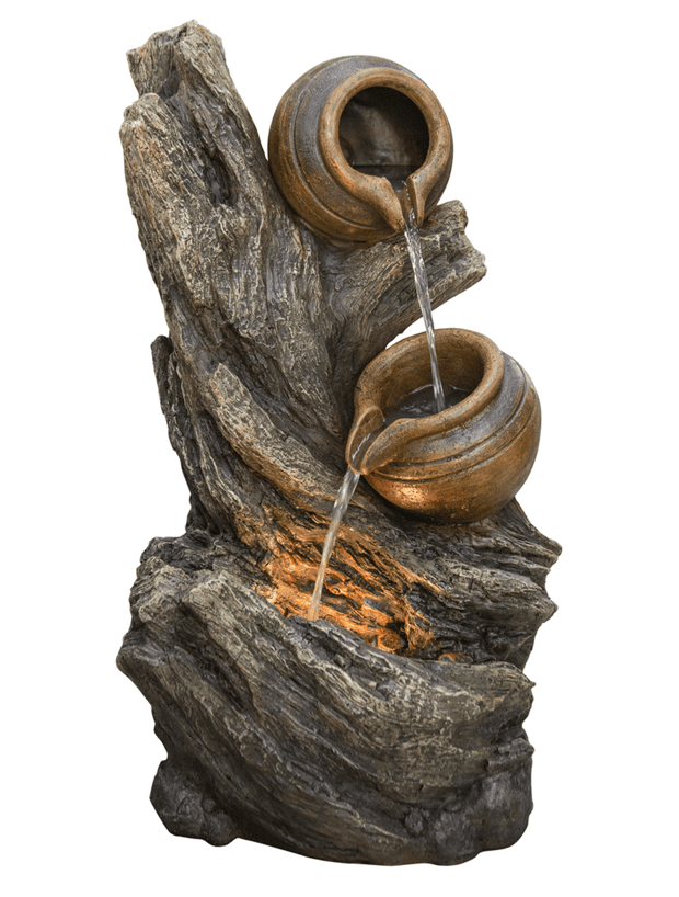 Log/Pot Fountain – Blue Grass Nursery & Garden Centre: Calgary ...