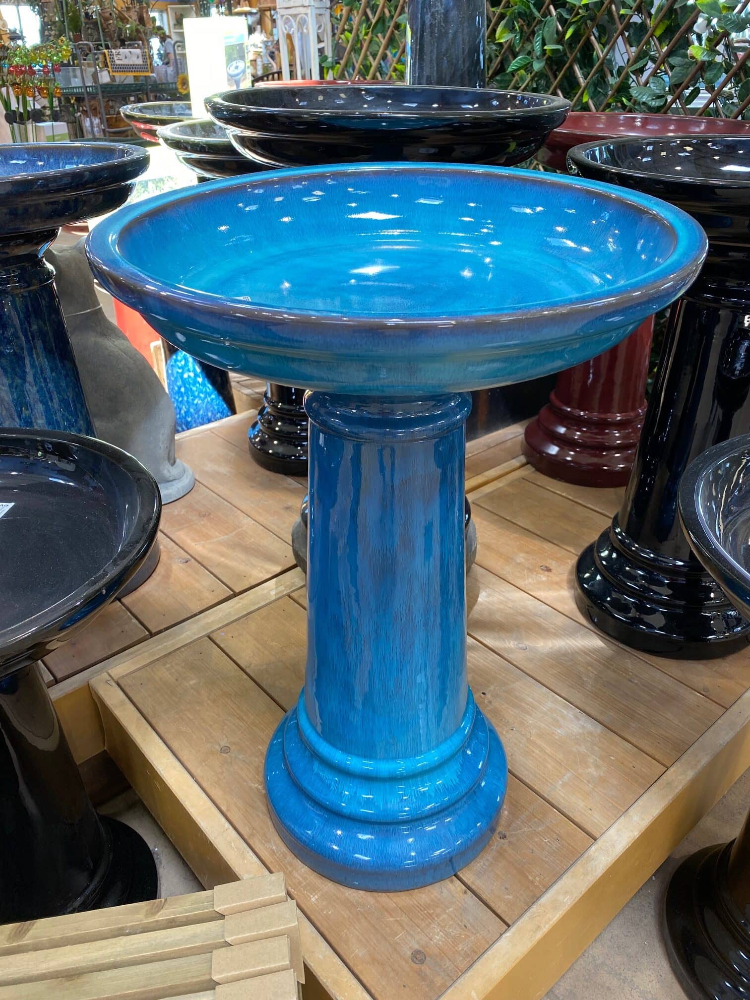 Ceramic Bird Bath – Blue Grass Nursery & Garden Centre: Calgary ...